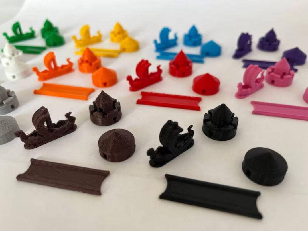 Settlers of Catan Custom Colored Replacement Game Pieces for Base Game ...