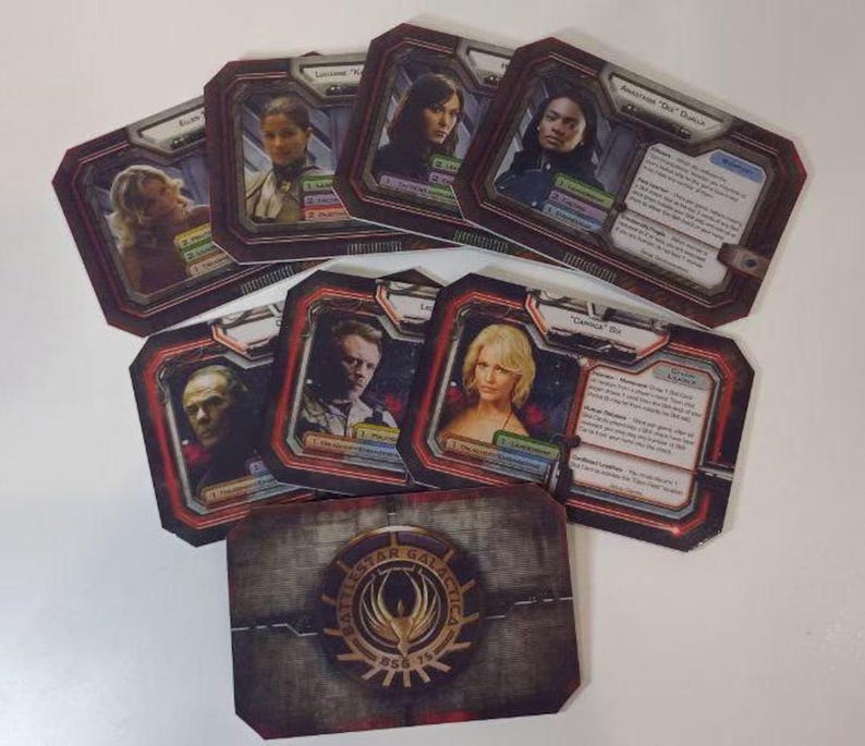 Battlestar Galactica Board Game Character Sheets - for Base Game and ...