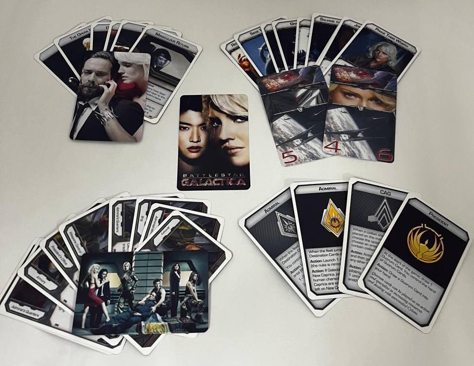 Battlestar Galactica Board Game Cards: Base Game & All Expansions ...