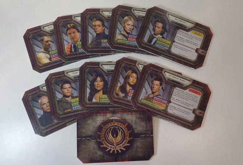 Battlestar Galactica Board Game Character Sheets - for Base Game and ...