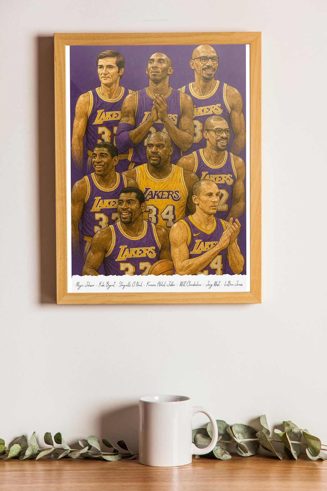 Lakers Legends Poster: Kobe Bryant, NBA Art (digital Download, 60x90cm ...