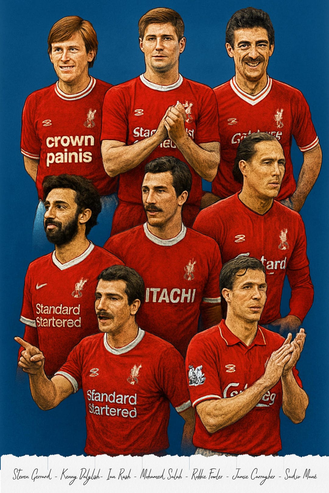 Liverpool Legends Wall Art | Football Printable Poster | Anfield ...