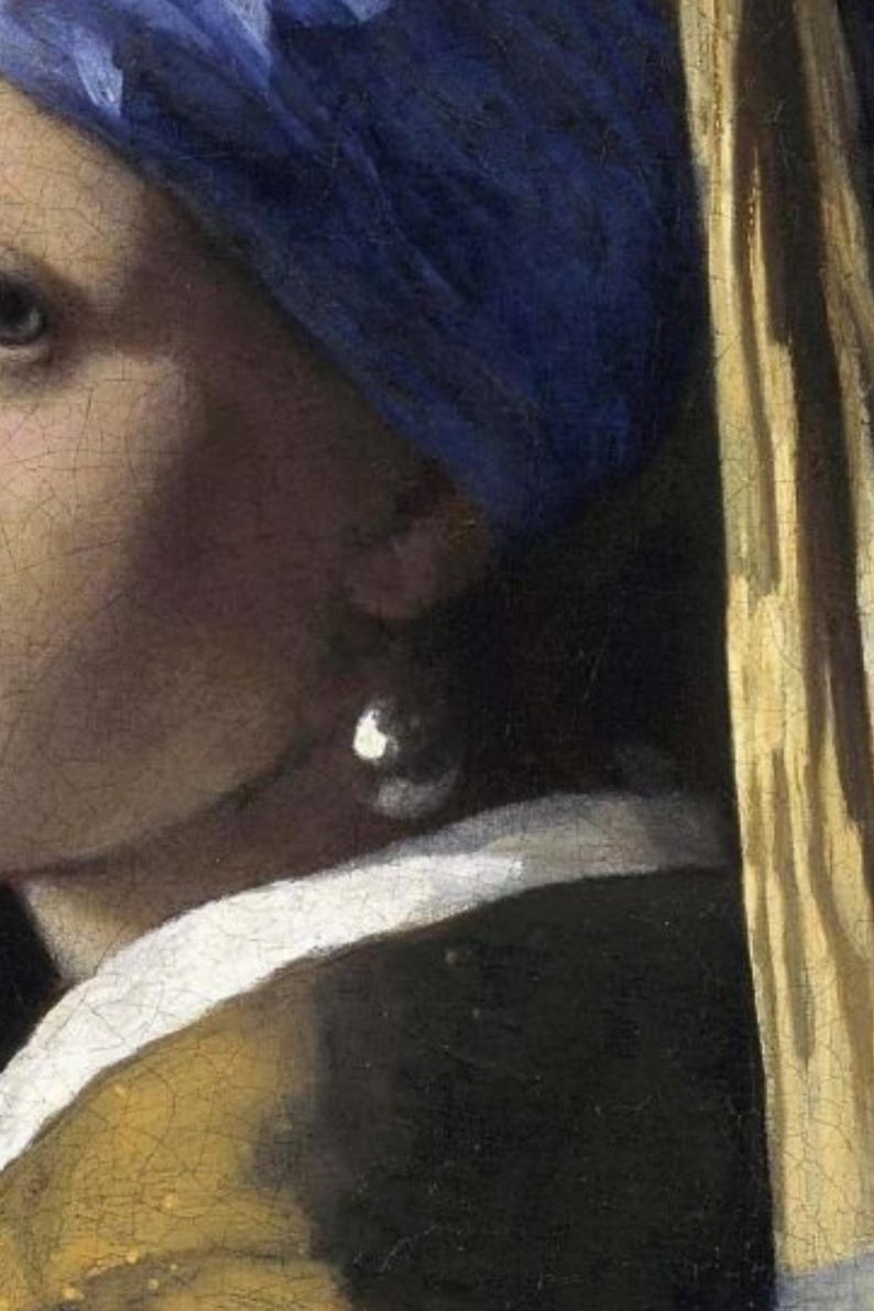 Girl With a Pearl Earring Printable Wall Art | Vermeer Classic Painting ...