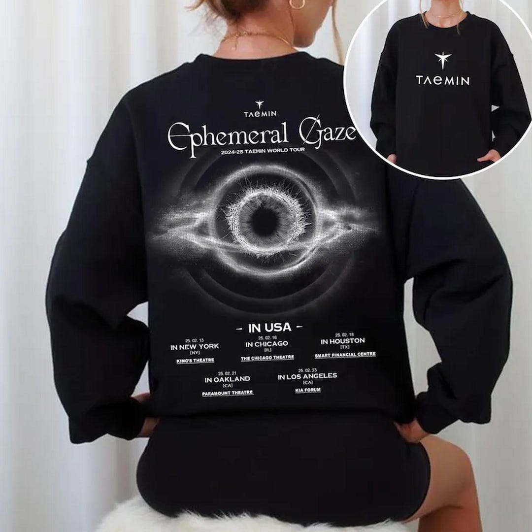 Taemin Ephemeral Gaze Tour 2025 Sweatshirt, Taemin Eternal Album Shirt ...
