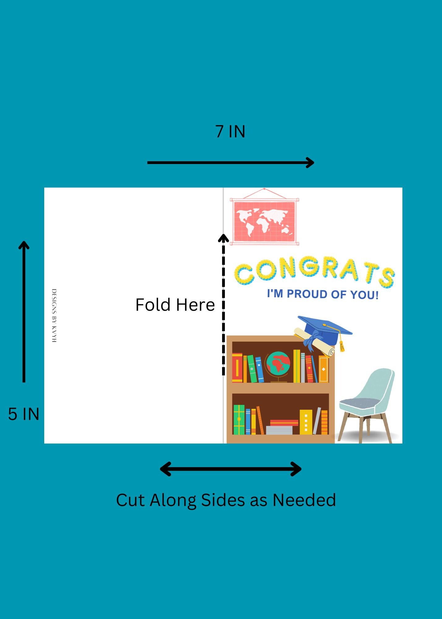 Congratulations Graduate Card- PRINTABLE DIGITAL Download ...