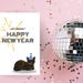 Happy New Years, Cat - PRINTABLE DIGITAL Download, New Years, Cat ...