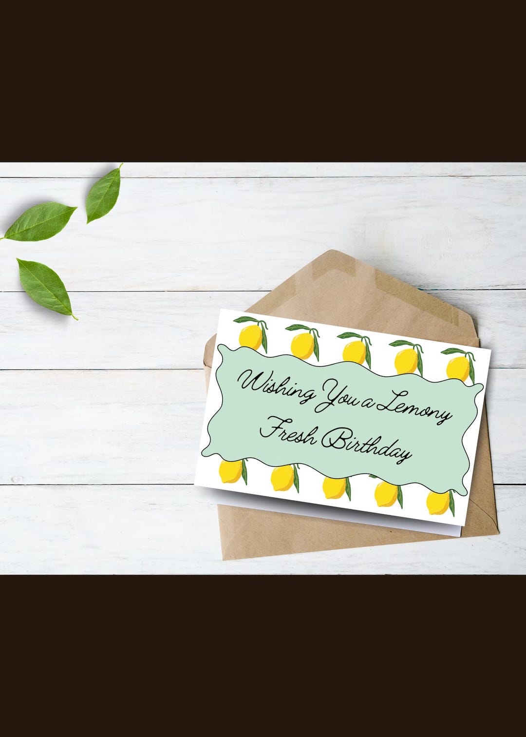 Happy Lemony Birthday Card- PRINTABLE DIGITAL Download, Happy Birthday ...