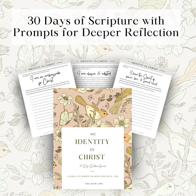 Identity in Christ 30 Day Devotional Journal Digital PDF Download ...