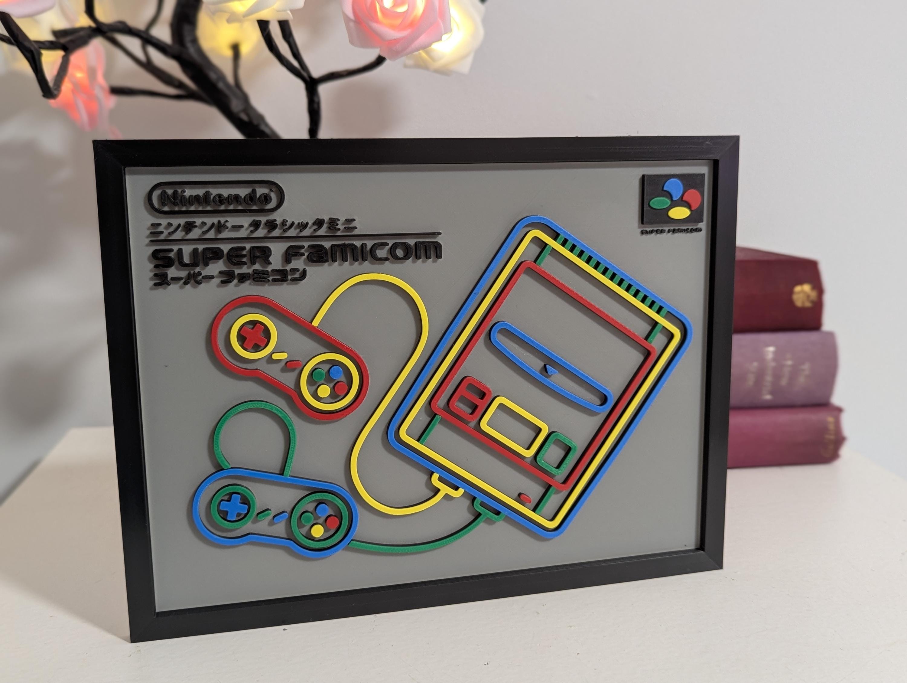 Super Famicom Box Art 3D Print With Frame - Etsy