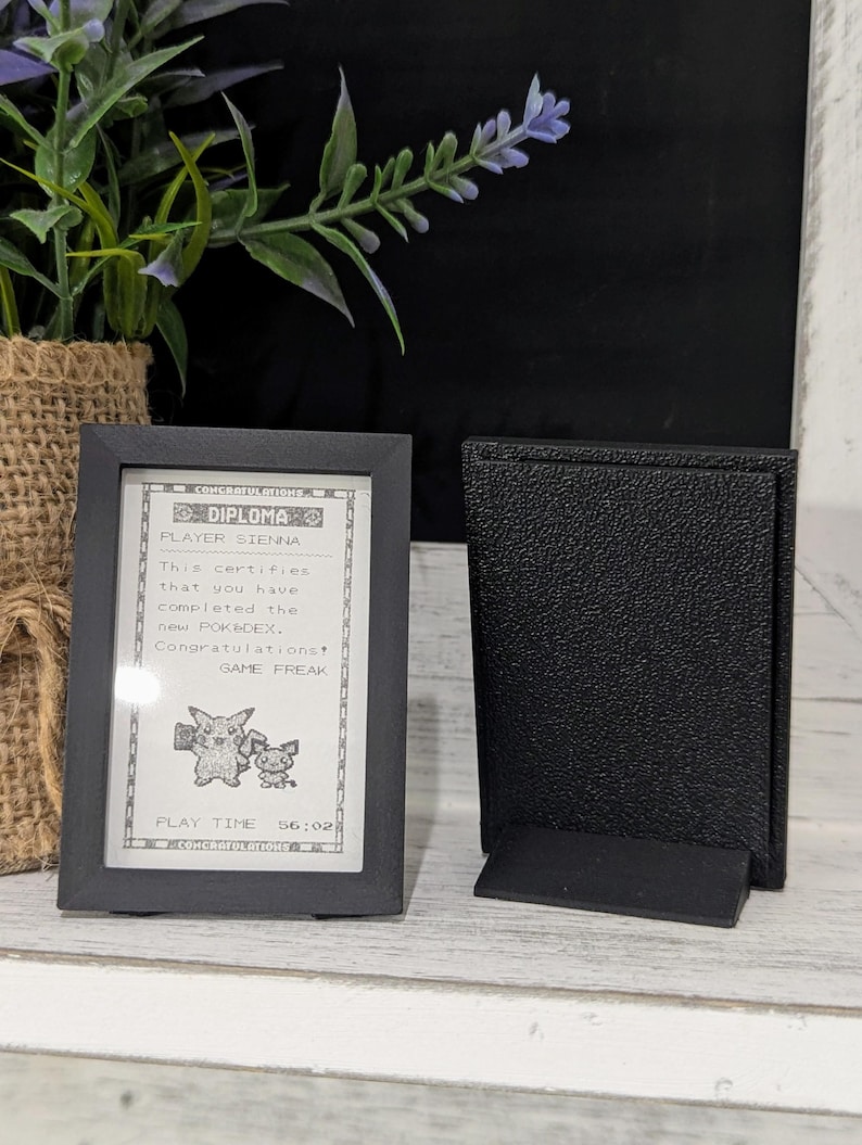 Personalized Pokédex Diploma: Game Boy Printer, 3D Printed Frame - Etsy