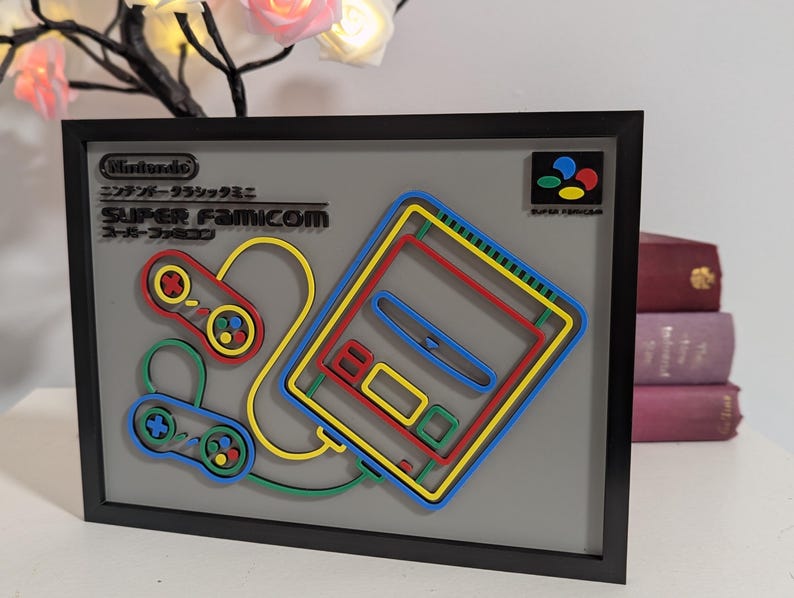 Super Famicom Box Art 3D Print With Frame - Etsy