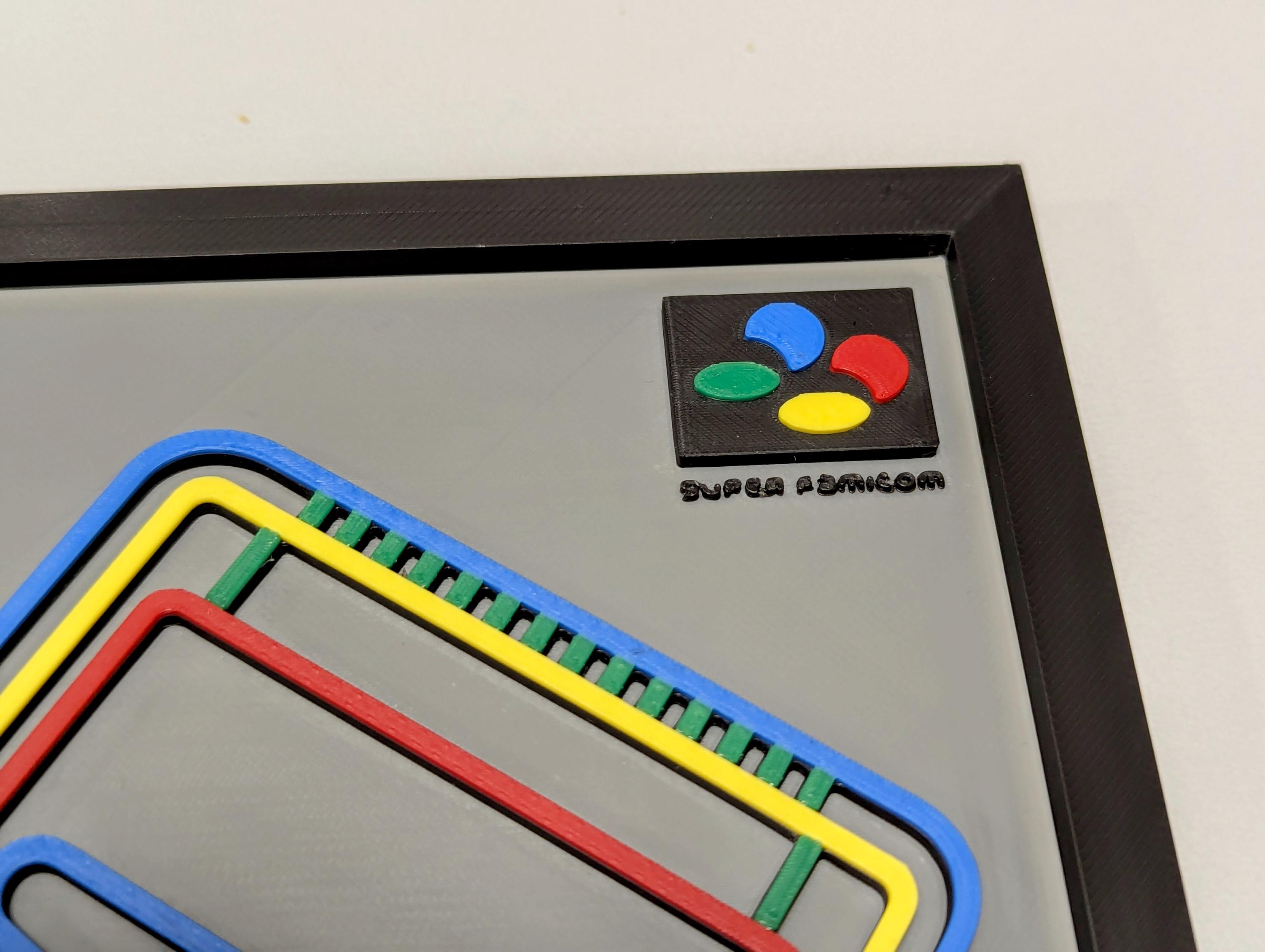 Super Famicom Box Art 3D Print With Frame - Etsy