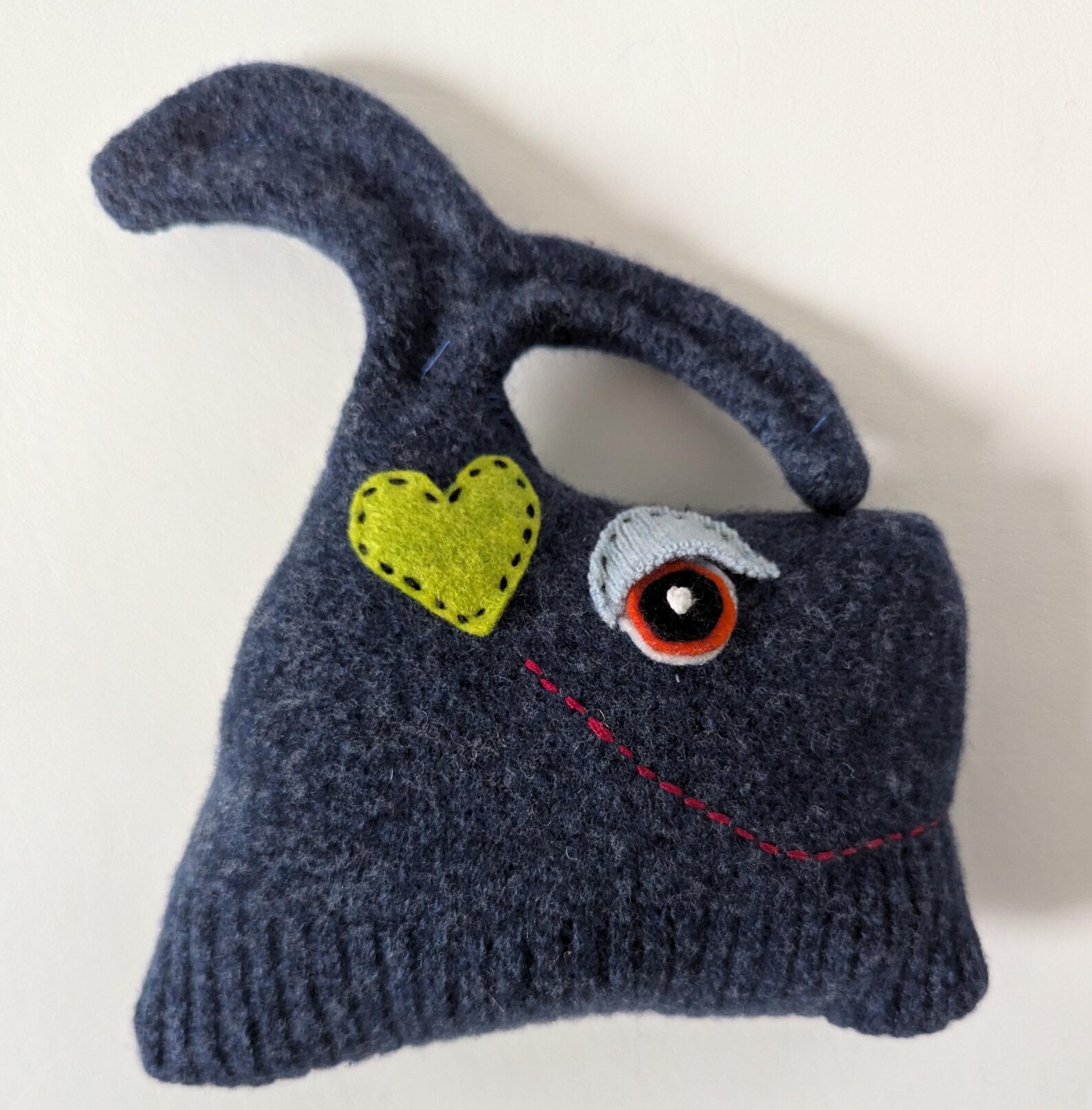 Whale Sweater Friend Made From Recycled Wool Sweater - Etsy