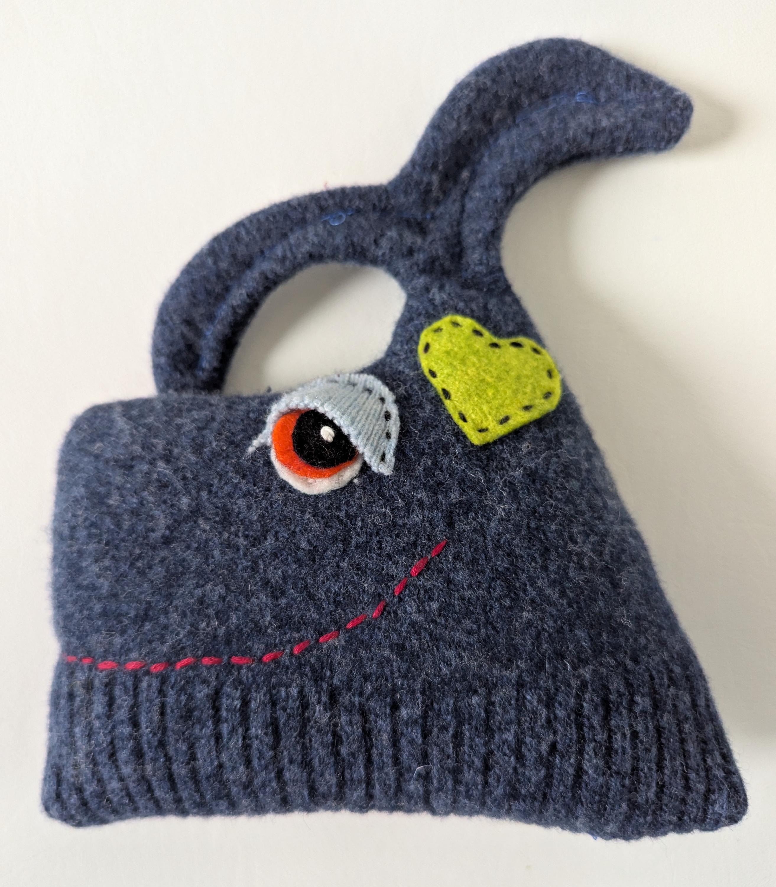 Whale Sweater Friend Made From Recycled Wool Sweater - Etsy