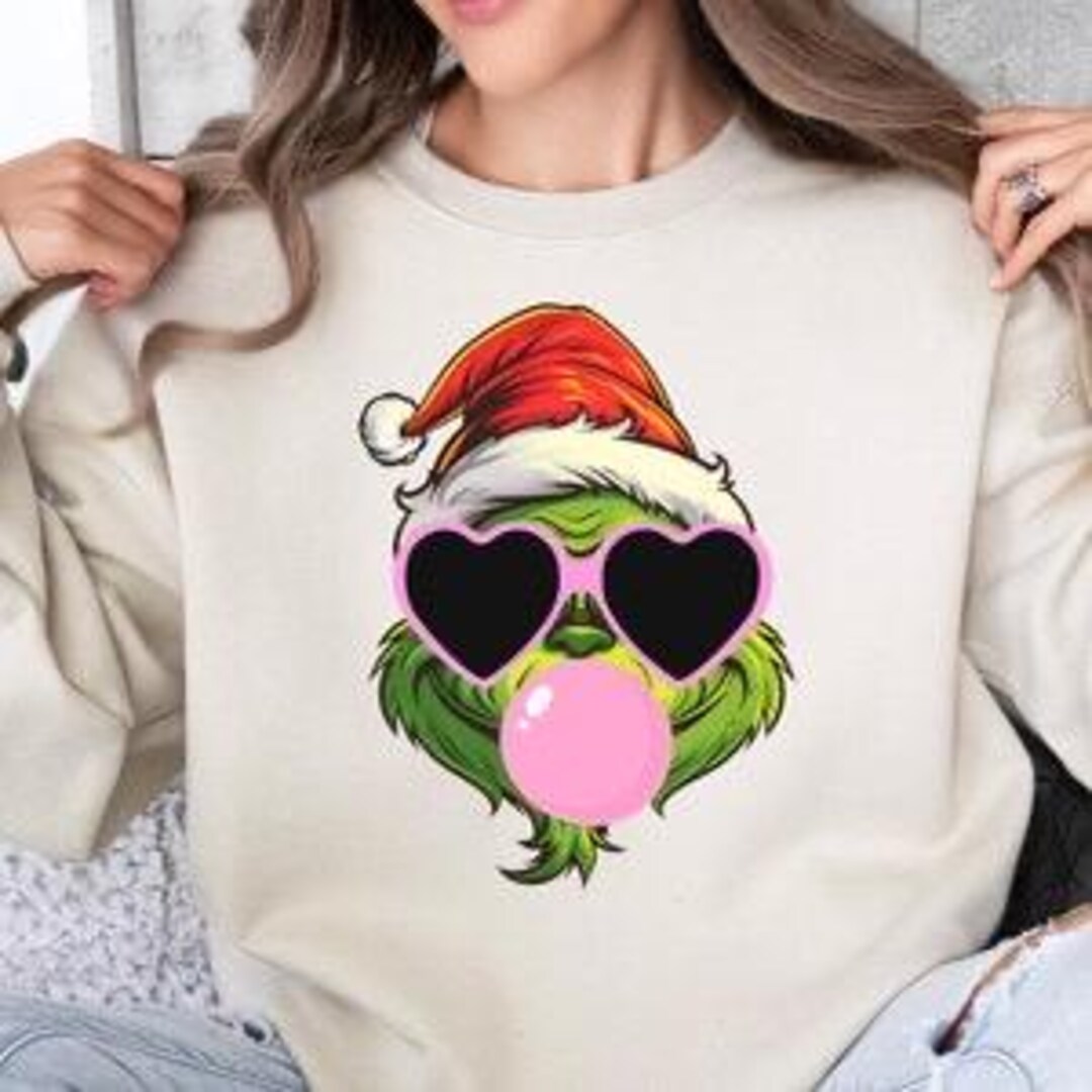 Grinch Bubble Gum and Sunglasses PNG File - Etsy