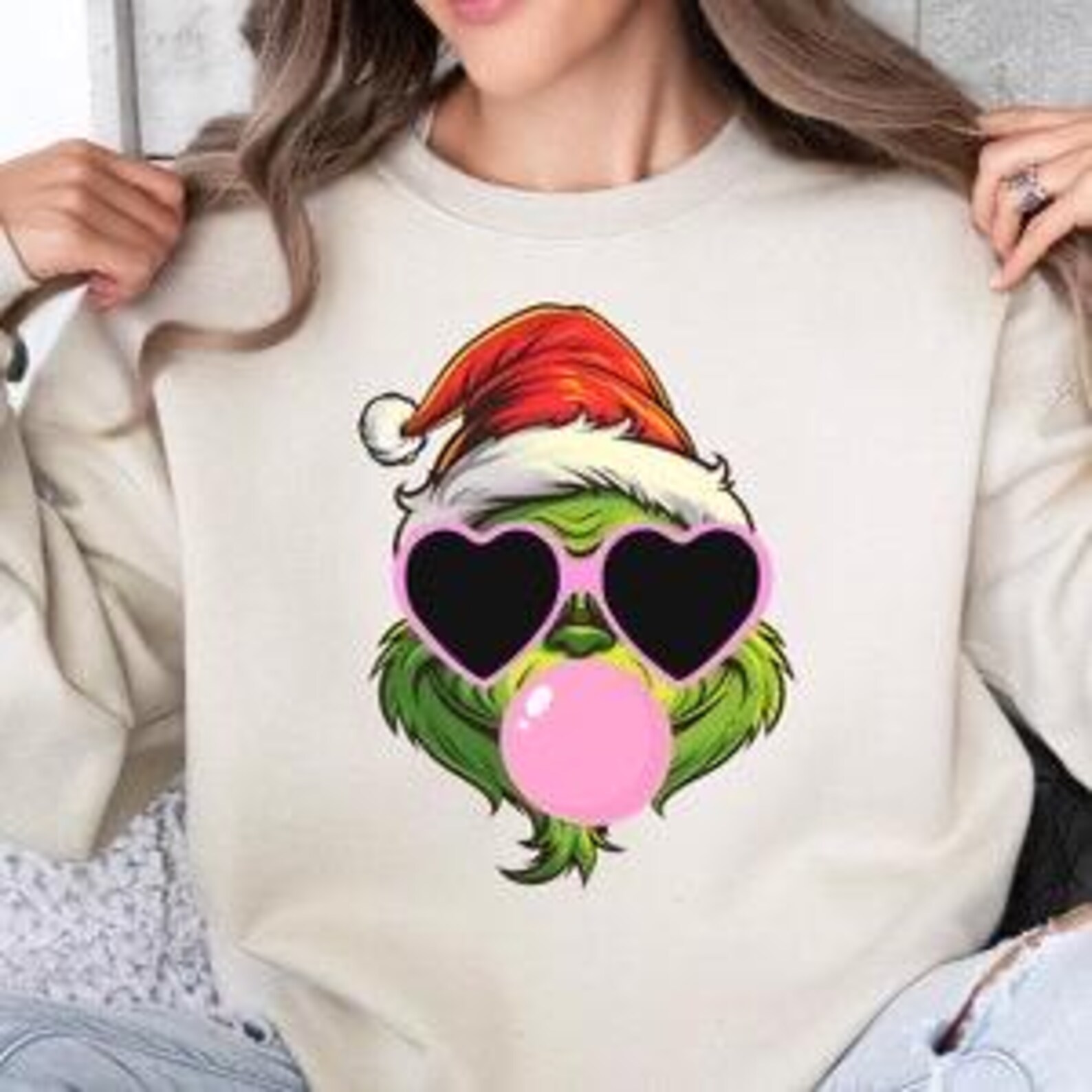 Grinch Bubble Gum and Sunglasses PNG File - Etsy