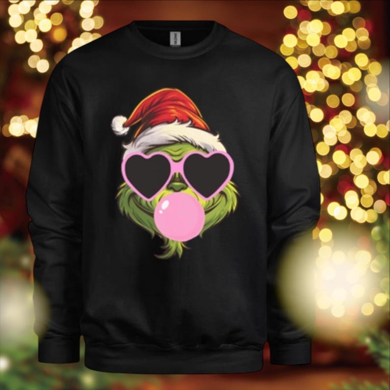 Grinch Bubble Gum and Sunglasses PNG File - Etsy
