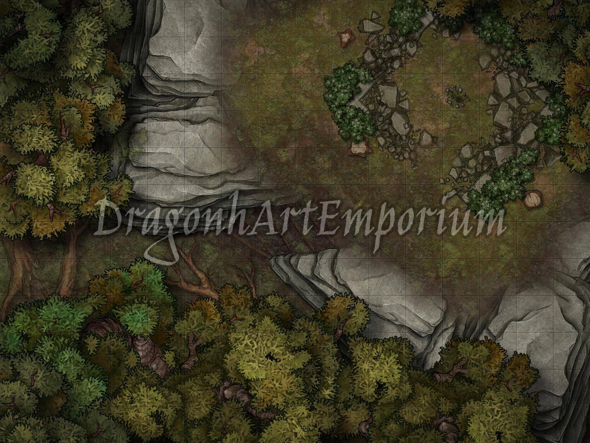 Trail Rock Camp TTRPG Map Digital Download – Day/night Variations ...