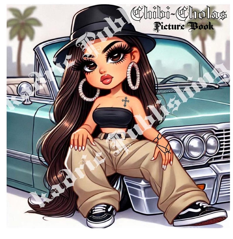 Chibi-cholas Picture Book beautiful Latinas Mexican Women - Etsy