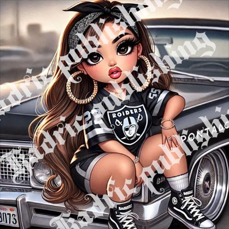 Chibi Raider Cholas - 12 Clipart Digital Images DOWNLOAD - Etsy