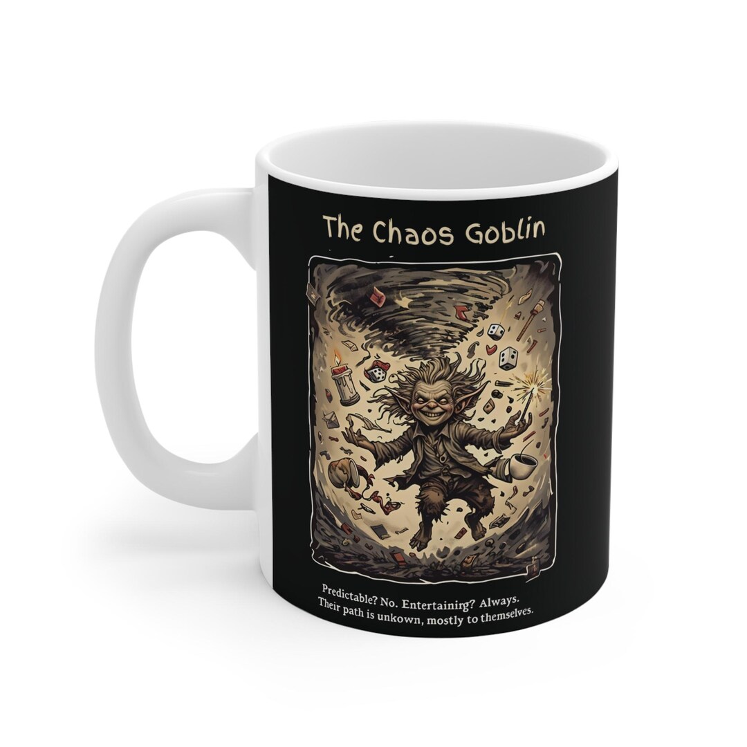 The Chaos Goblin Tarot Mug – Goblincore Aesthetic, Wild Energy Humor ...