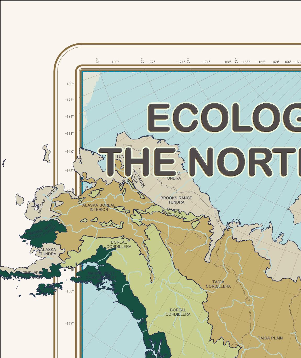 Ecoregion Map 18 X 24 In - Etsy