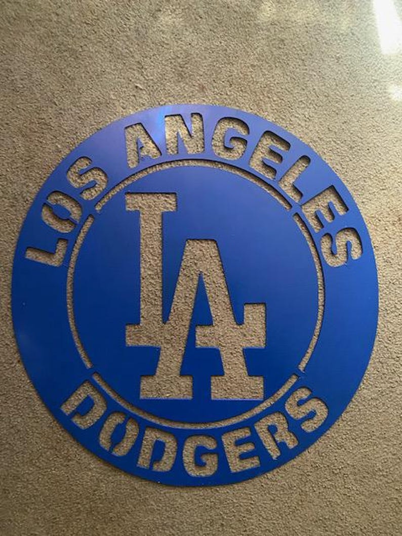 Los Angeles Dodgers Metal Sign - Etsy