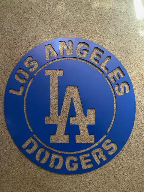 Los Angeles Dodgers Metal Sign - Etsy