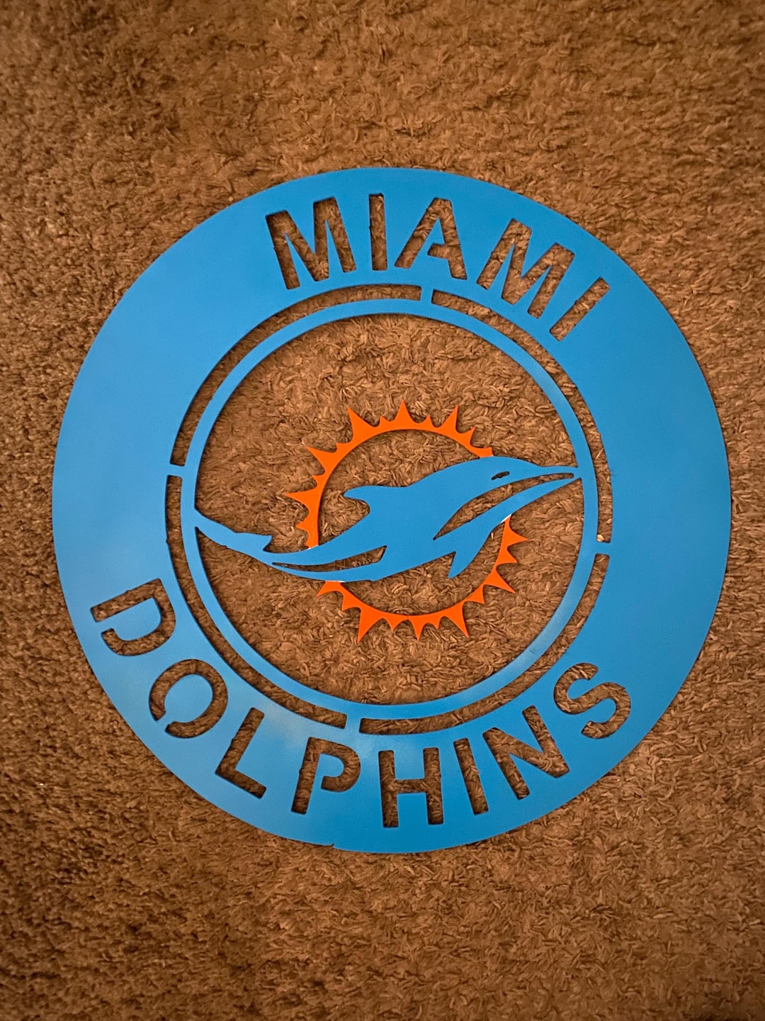 Miami Dolphin’s Metal Sign - Etsy