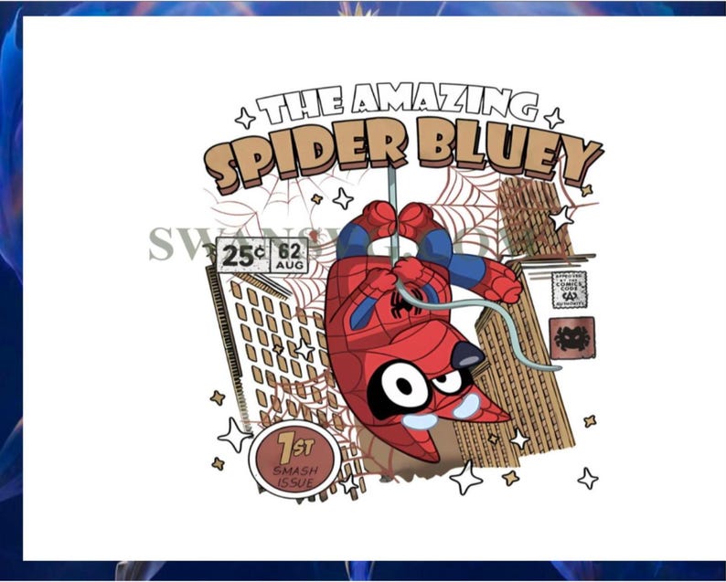 Bluey Spider Man Across the Spider-verse Png - Etsy
