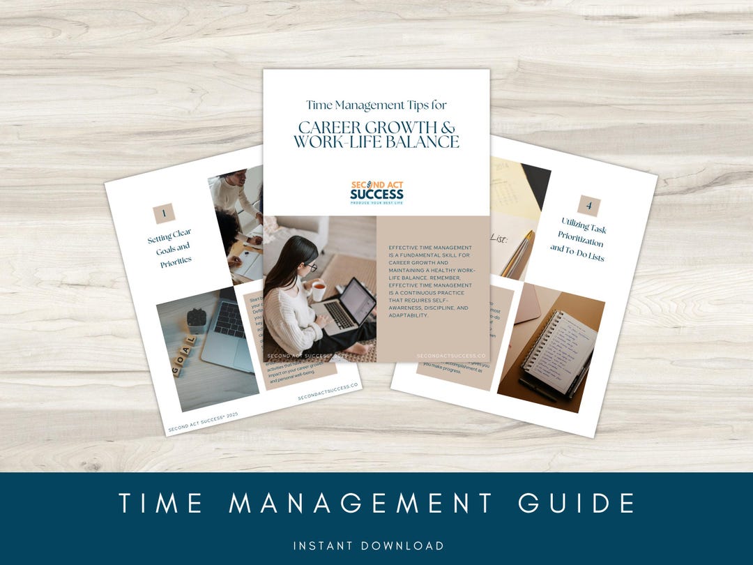 Time Management Guide | 23-page Printable Productivity Workbook | 10 ...