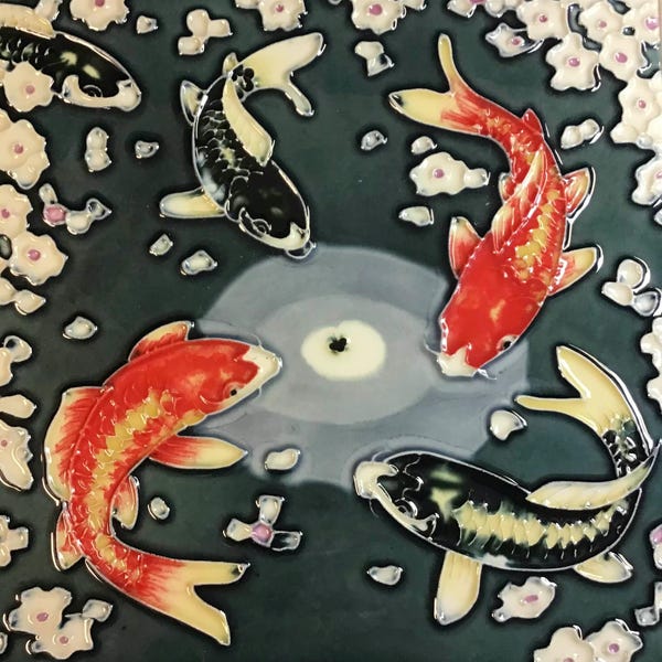 Koi tile - Etsy