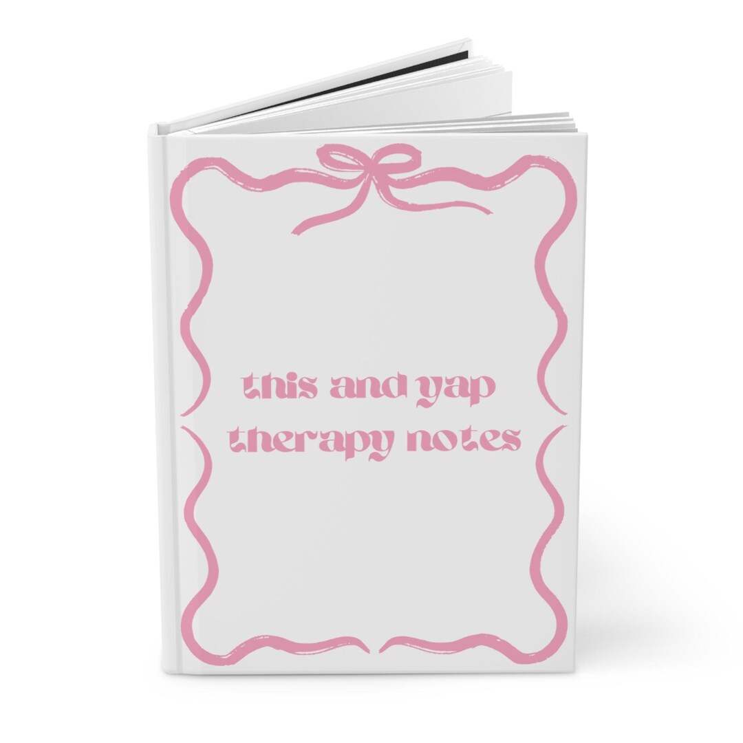 This and Yap Therapy Notes Funny Mental Health Journal Therapist Gift ...
