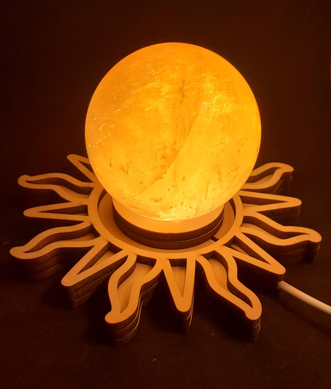 Sun Lighted Sphere Stand - Etsy