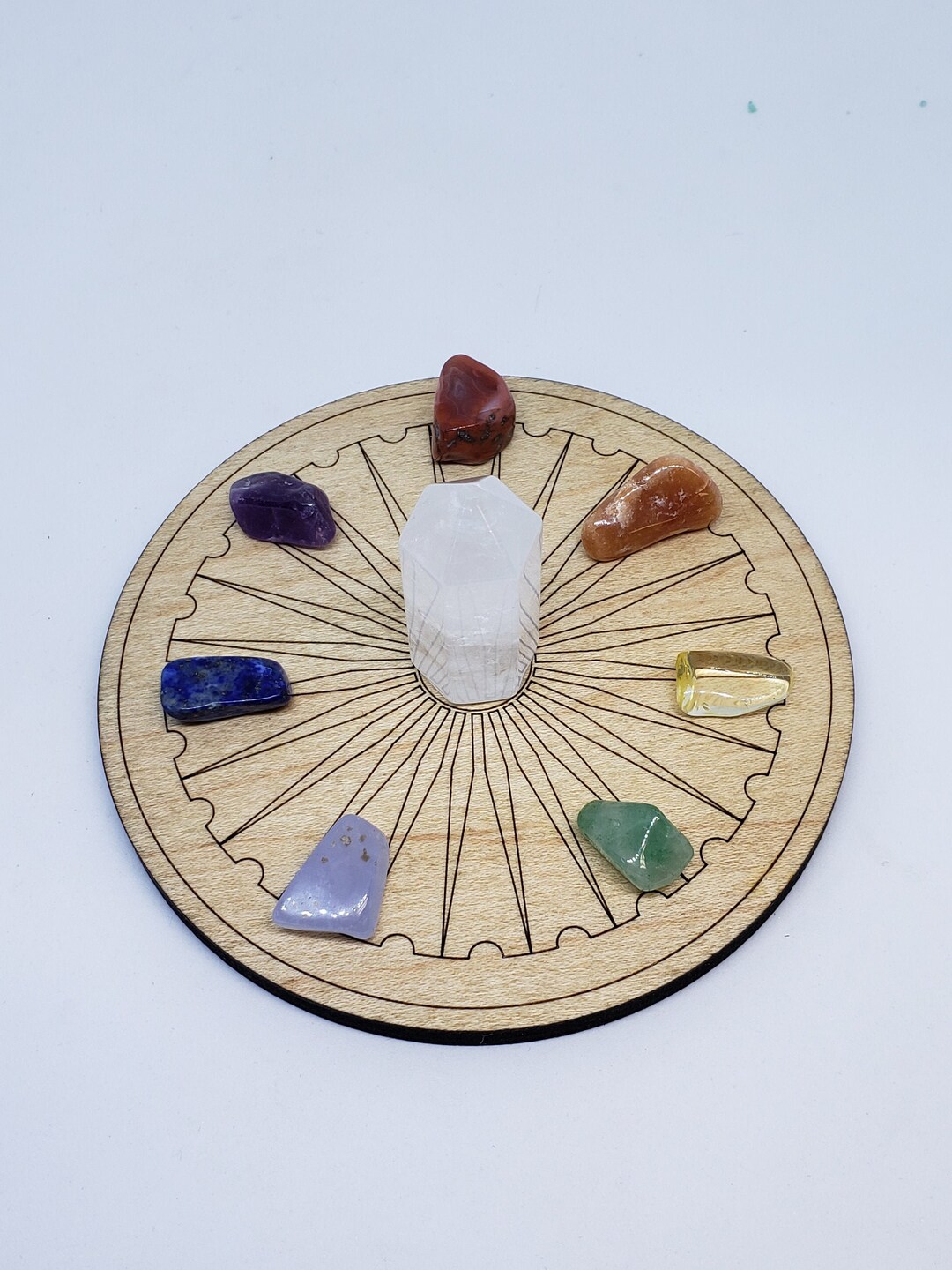 Crystal Grid Kit Mini Chakra Balancing ashoka Chakra Grid - Etsy