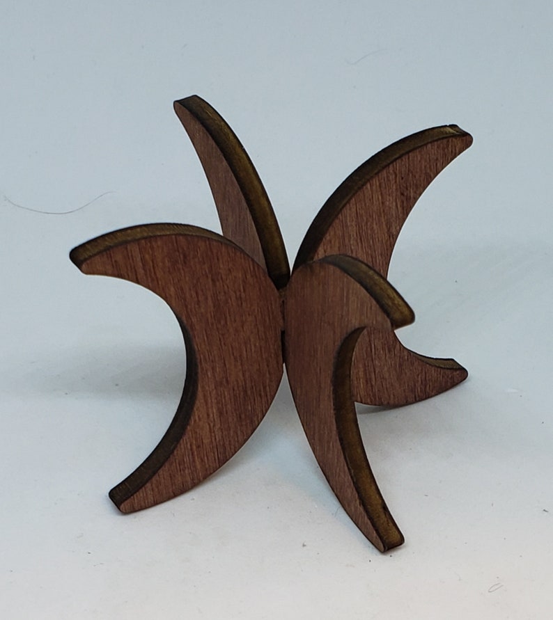 Crescent Moon Interlocking Sphere Holder - Etsy Australia