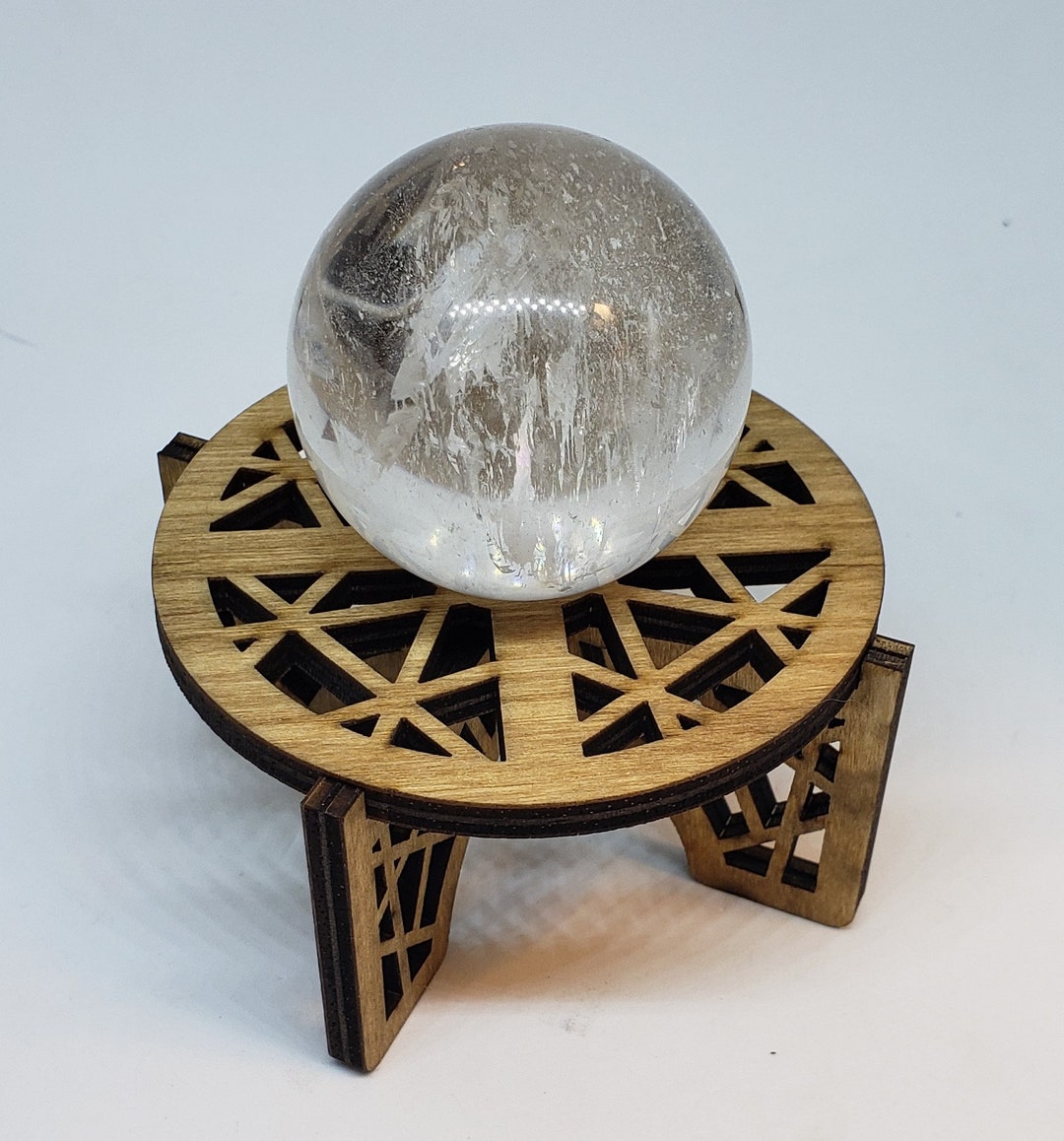 Laser Cut Wood Sphere Stand - Etsy