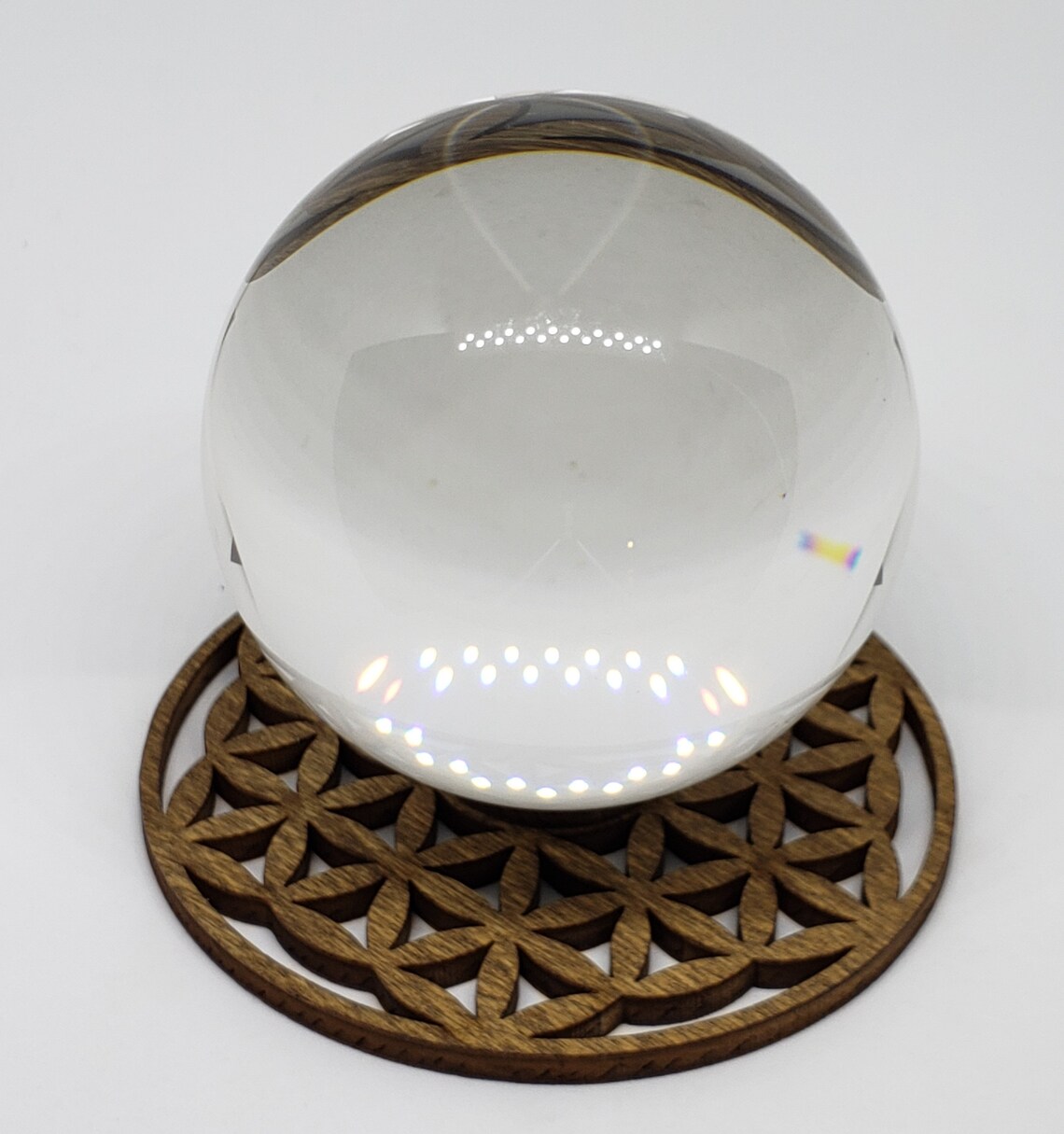 Sphere Stand - Laser Cut - Wood, Flower of Life - Etsy
