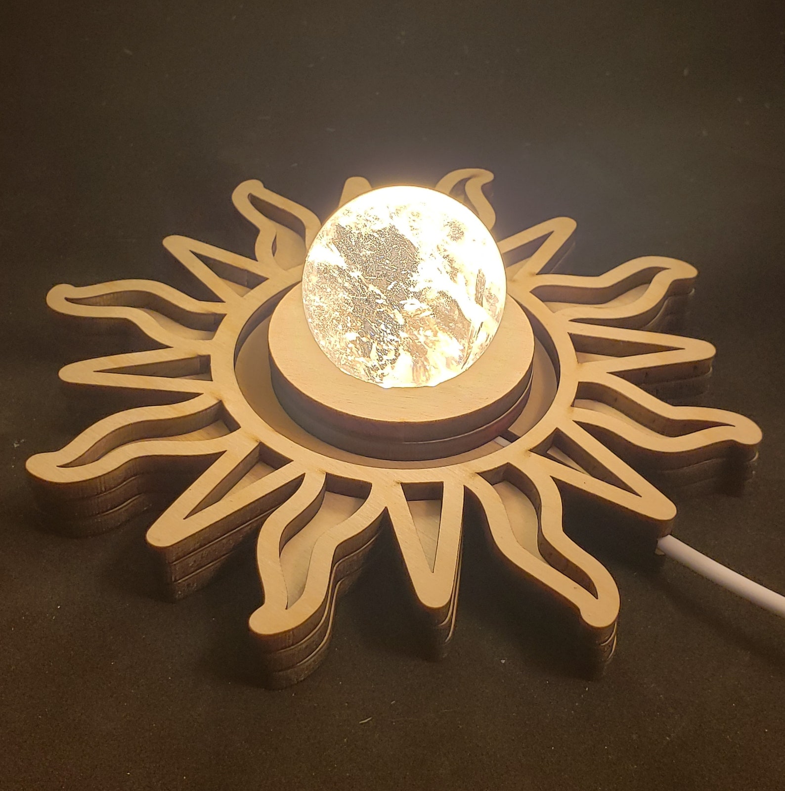 Sun Lighted Sphere Stand - Etsy