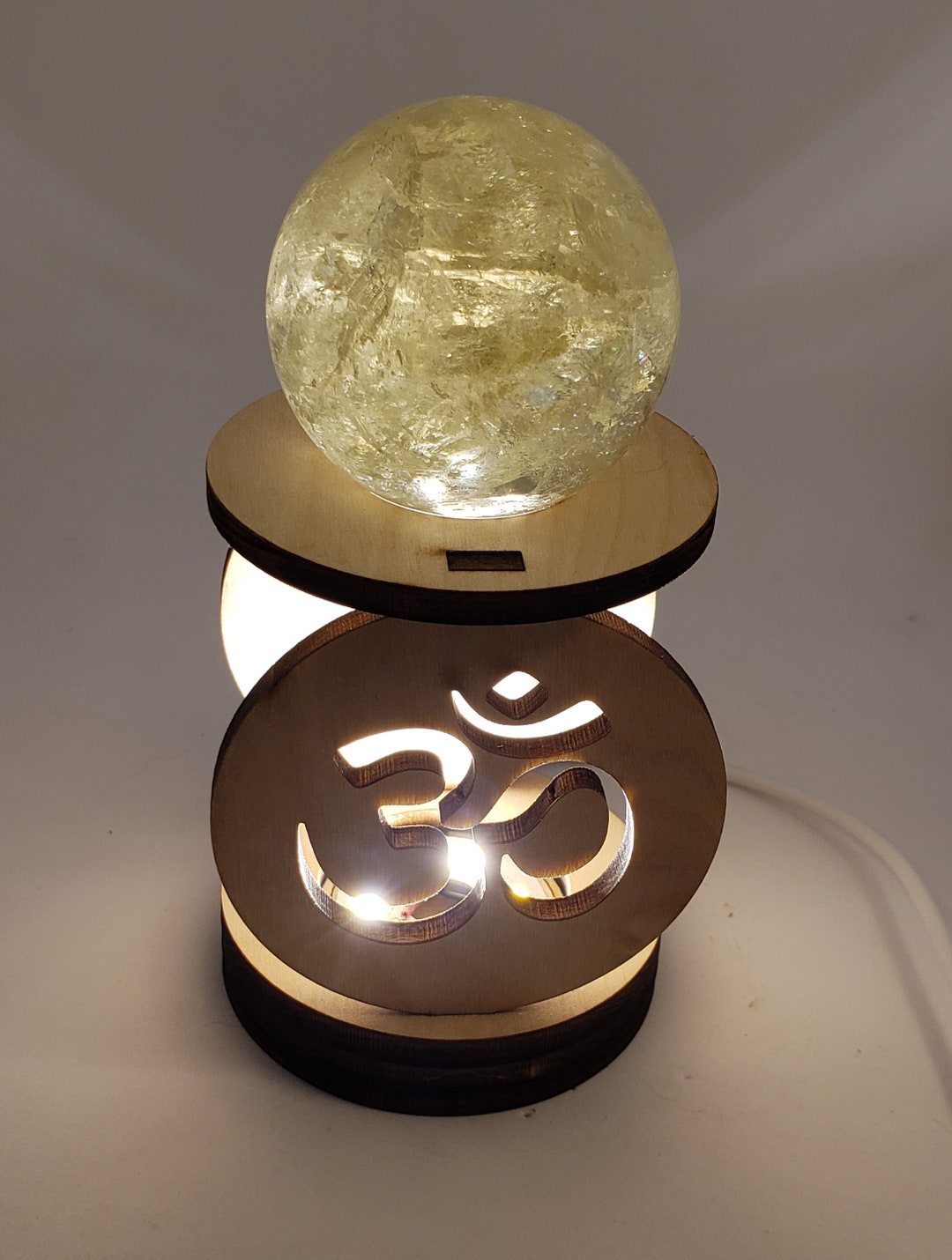Om Lighted Sphere Stand - Etsy