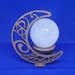 Sphere Stand Wood Laser Cut Crescent Moon Sphere Holder Large - Etsy