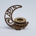 Sphere Stand Wood Laser Cut Crescent Moon Sphere Holder Large - Etsy