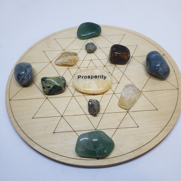 Prosperity Crystal Grid - Etsy