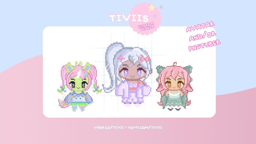 Custom Pixel Avatar / Pngtuber (upgrade Available!) - Etsy