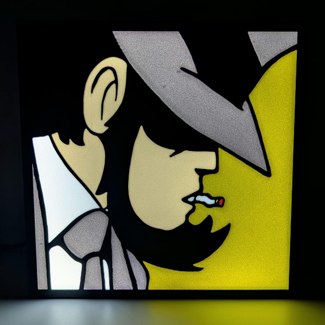 Jigen-inspired 3D Printed Desk Lamp – A Unique Tribute to Lupin Iii's ...