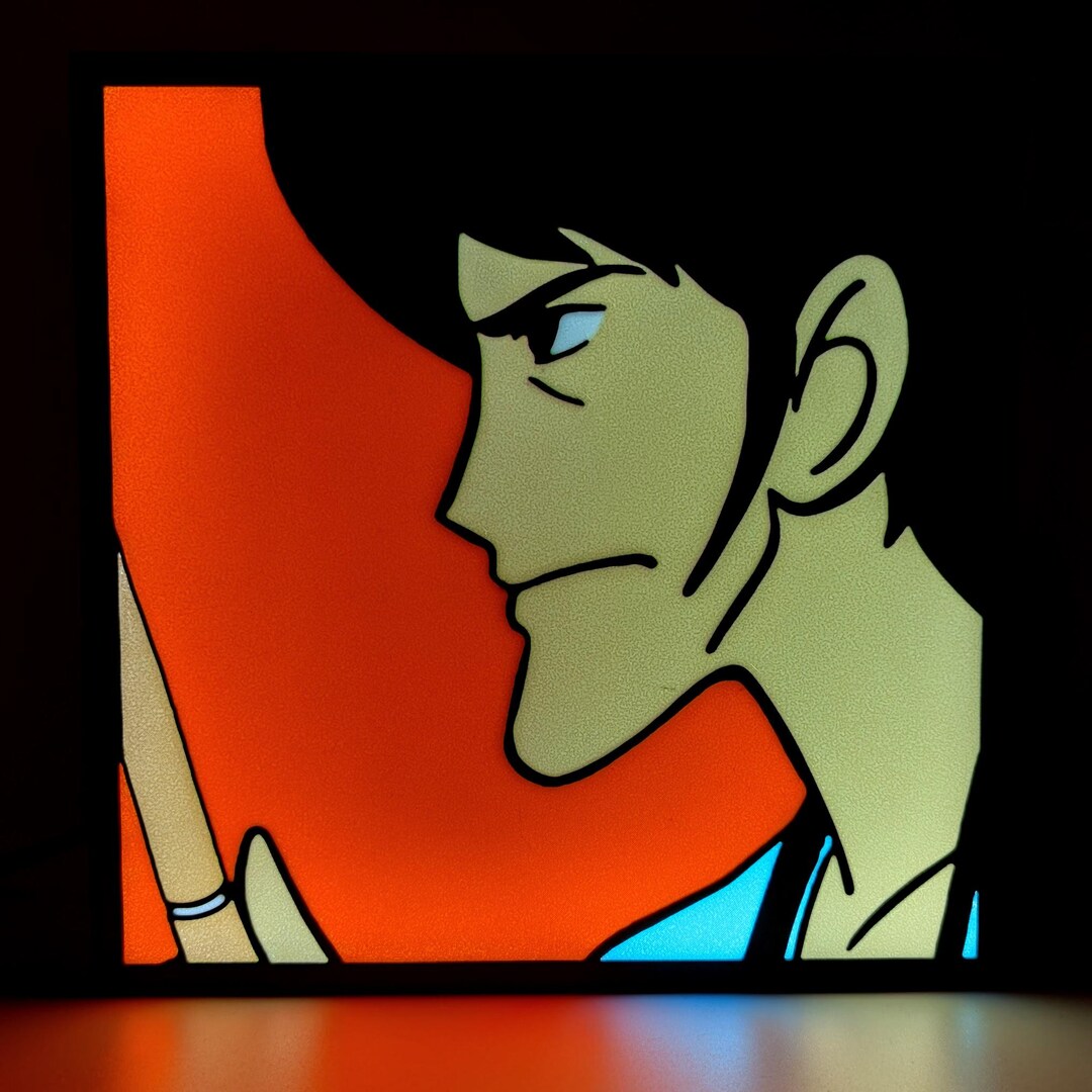 Goemon Ishikawa 3D Printed Desk Lamp - Tribute to the Samurai of Lupin ...