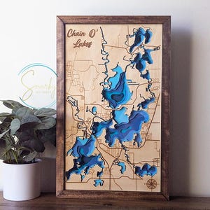 Chain O Lakes Depth Map | Bathymetric Map | 3D Lake Map | Chain O Lakes ...