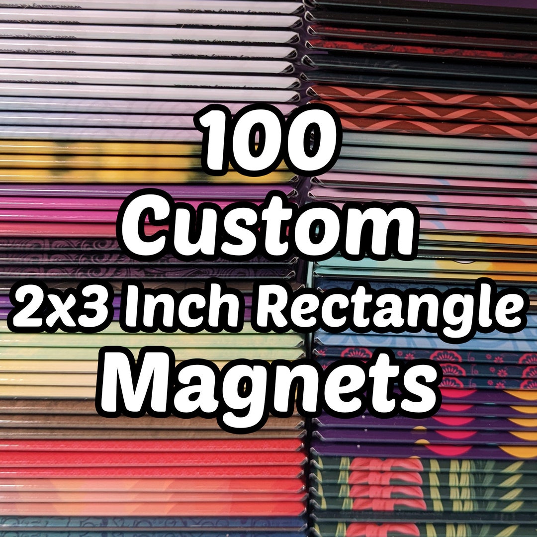 100 Custom Refrigerator Magnets 2x3" - Etsy