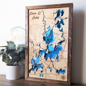 Chain O Lakes Depth Map | Bathymetric Map | 3D Lake Map | Chain O Lakes ...