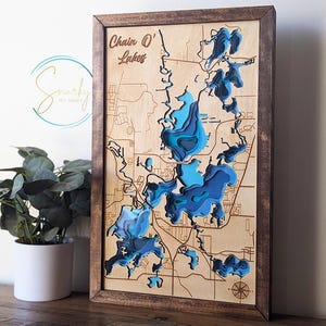 Chain O Lakes Depth Map | Bathymetric Map | 3D Lake Map | Chain O Lakes ...